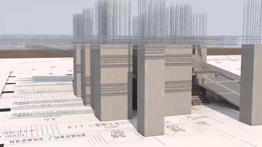 施工BIM项目进度模拟生长动画演示--VLOG七天打卡