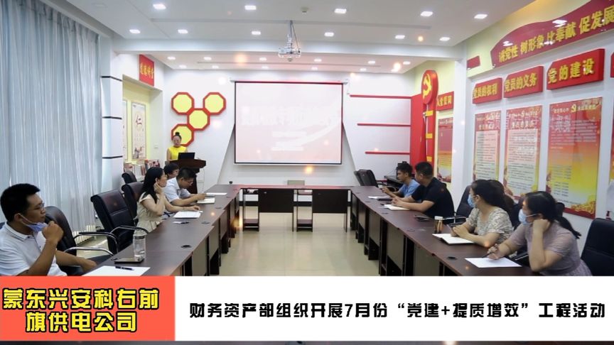 财务资产部组织开展7月份“党建+提质增效”工程活动