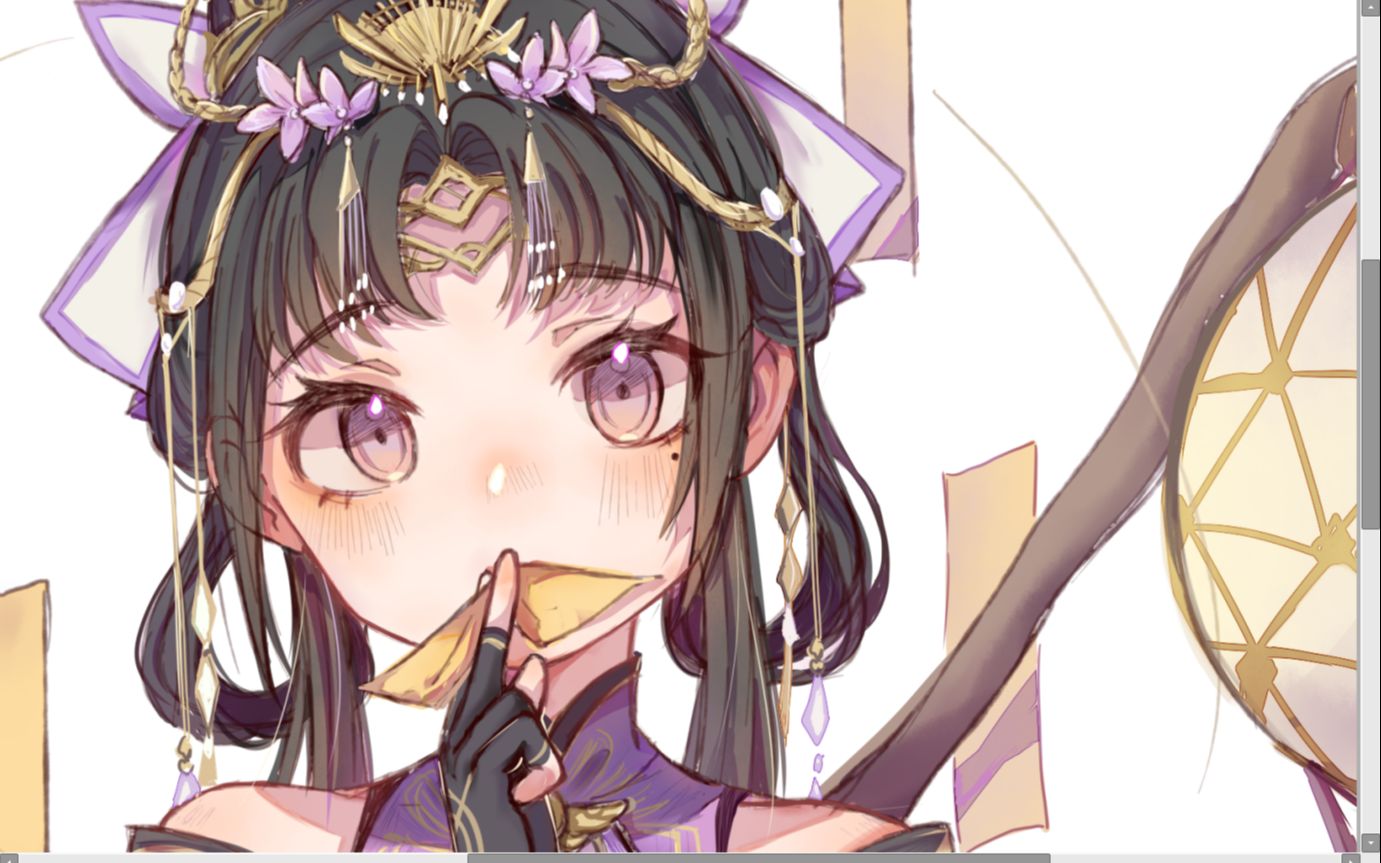 【绘画过程】摸摸新校服灯灯【剑网三】