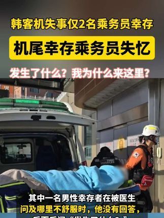 韩客机幸存者失忆:发生了什么?