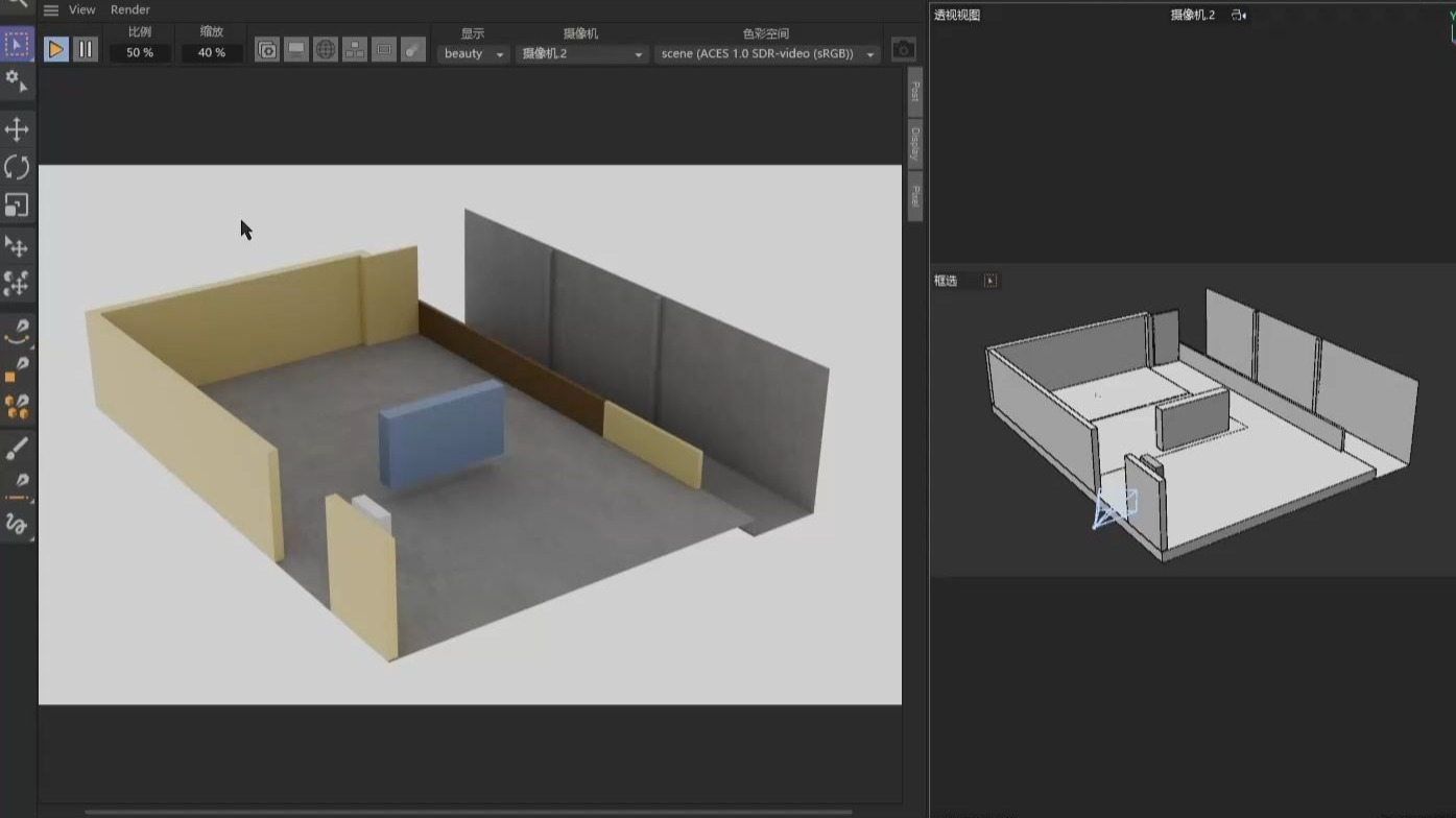 【超简单保姆级】C4D布展教学2-模型修整与初步渲染