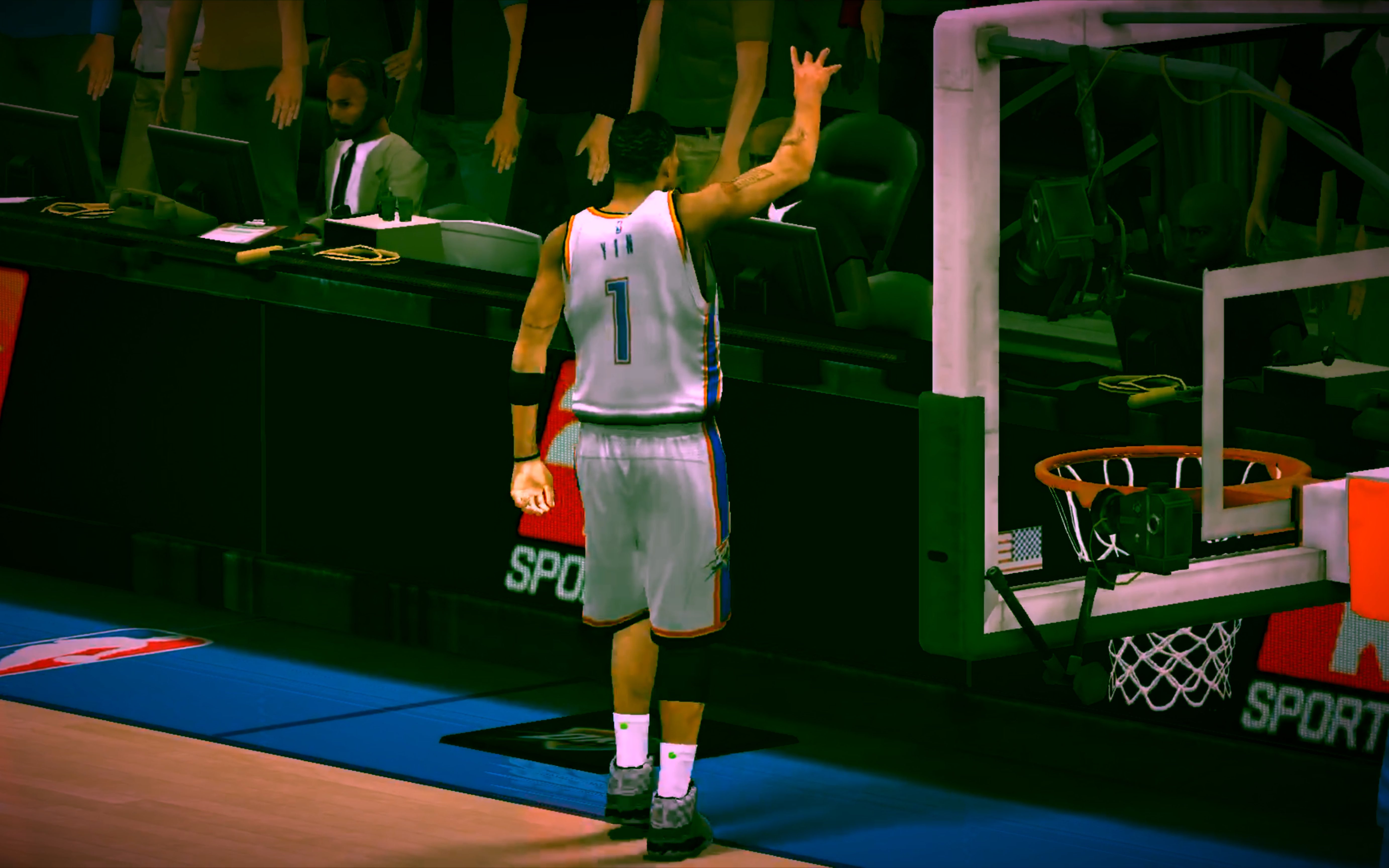 《Nba2k19》2米05的骚操作 花式上篮运球