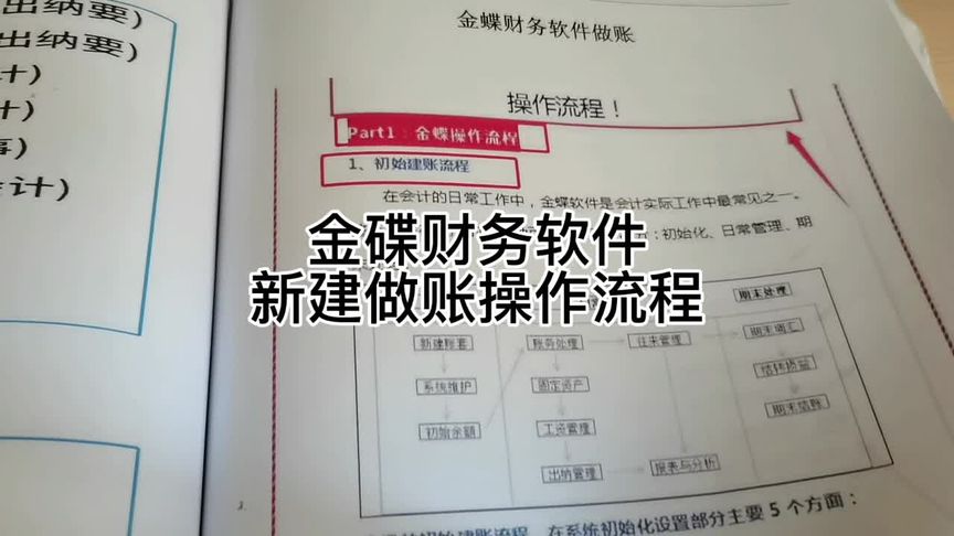 金碟财务软件做账操作流程#会计实操 #会计