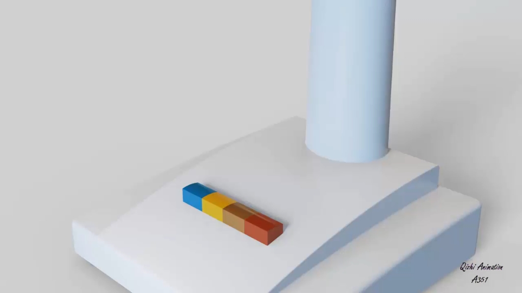 A351电风扇开关机构(动画展示)