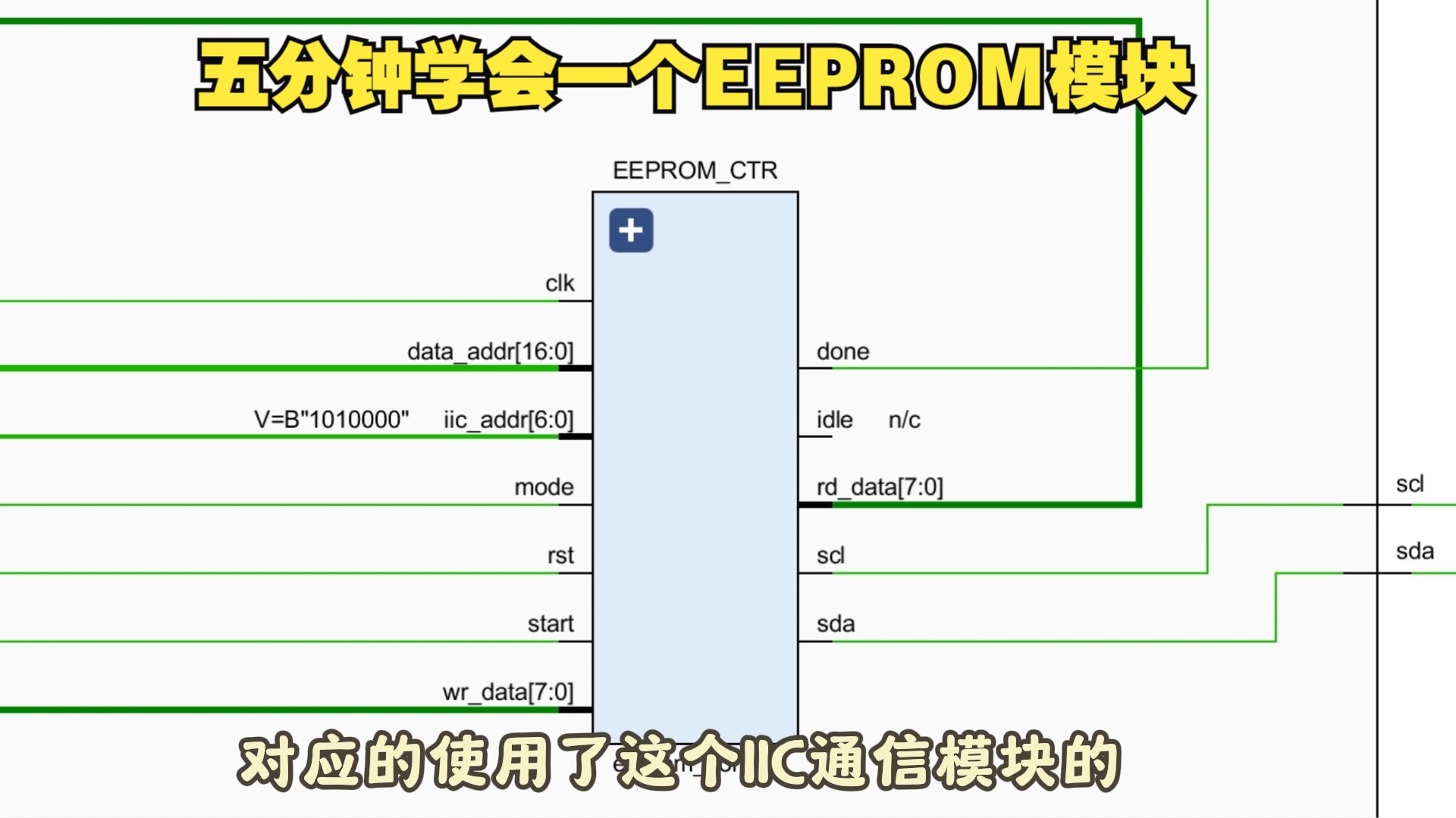 FPGA模块库里EEPROM读写驱动的使用方法