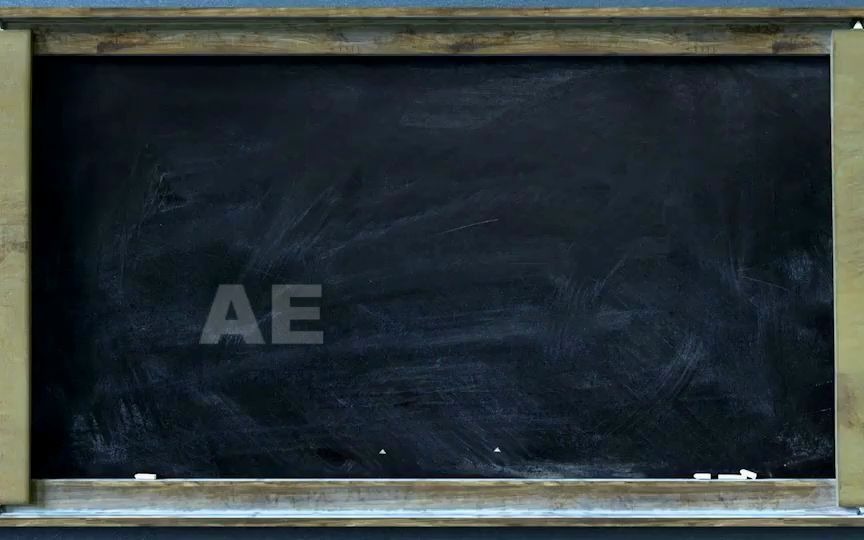 ae片头 G67粉笔擦除数学公式元素黑板绘制Logo演绎动画学校教学微...