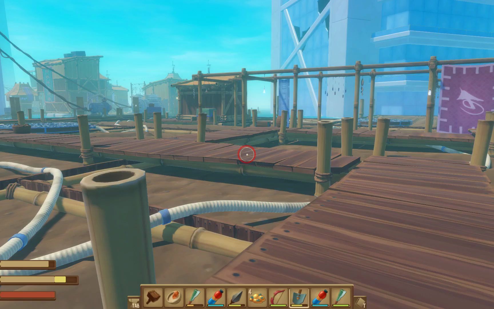 《Raft》木筏求生第八任务点最终章-乌托邦