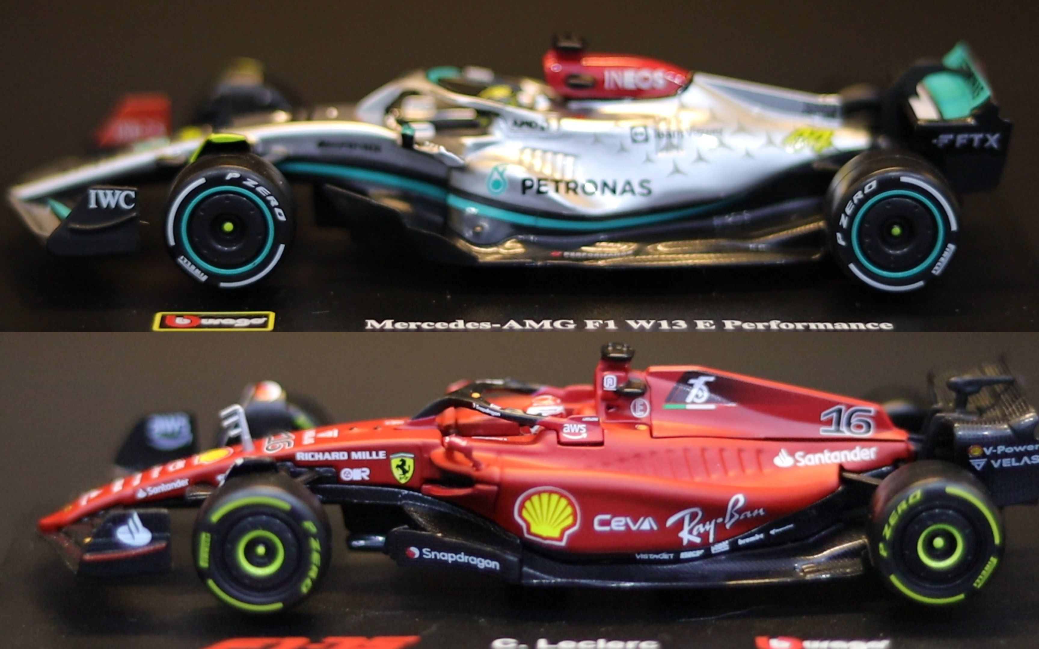 《纯享版》F1比美高车模2022赛季五大车队纯享版 多角度对比
