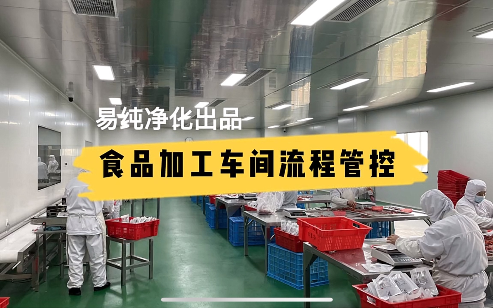 食品加工企业的老板看完这个视频觉得太值了,食品净化车间管控流程...