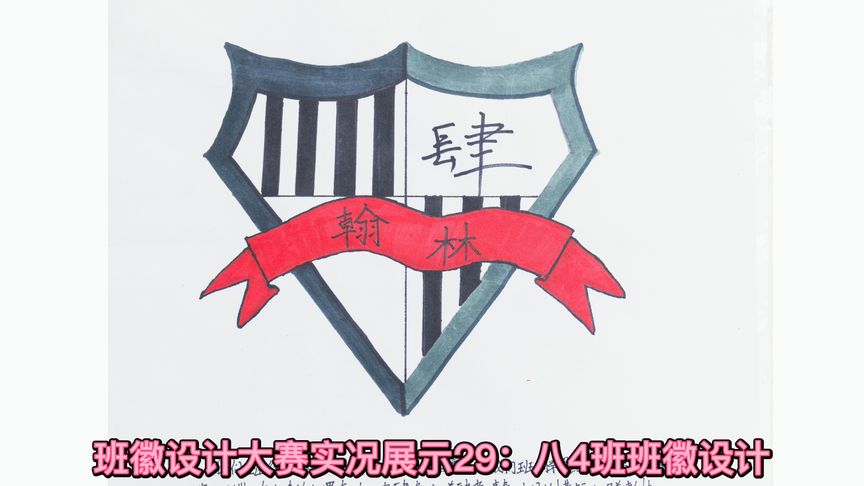 班徽设计大赛实况展示29:八4班班徽设计