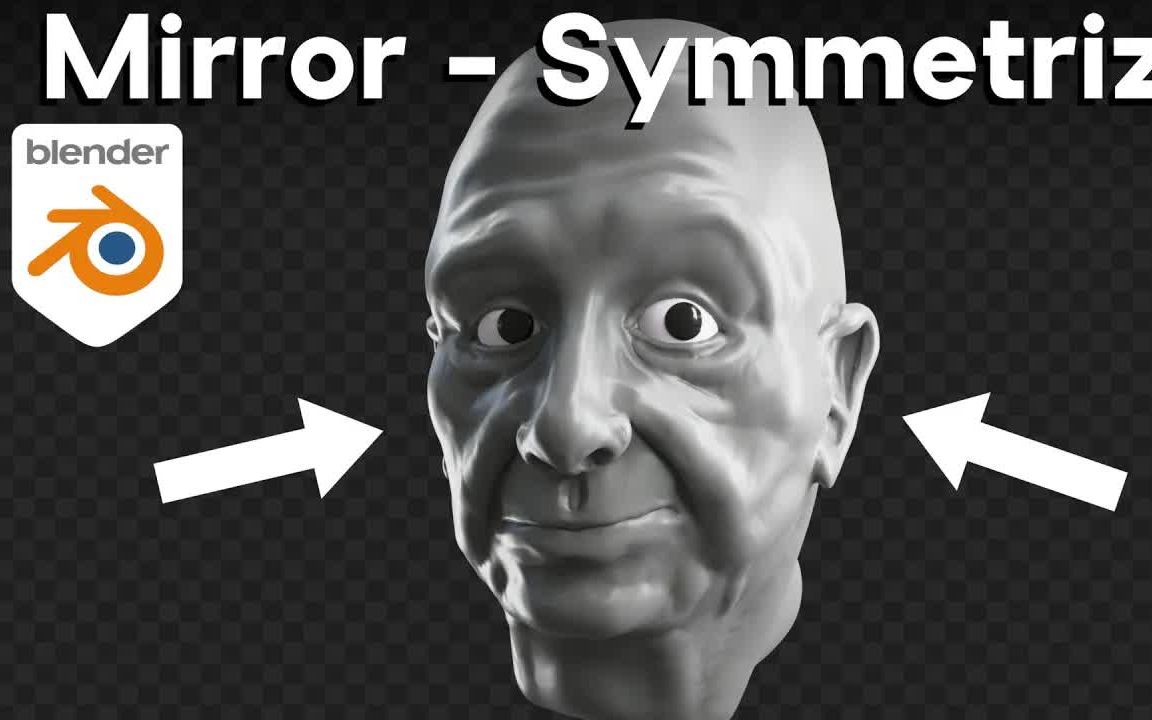 Blender中文版插件 如何镜像/对称您的造型(Blender 教程) 教程Blender...