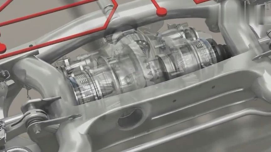 汽车左右两个轮子,为什么能不同转速转动?3D动画演示原理!