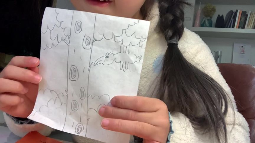 #寒假宝贝计划#我小学一年级了,今天分享一副随手画给大家