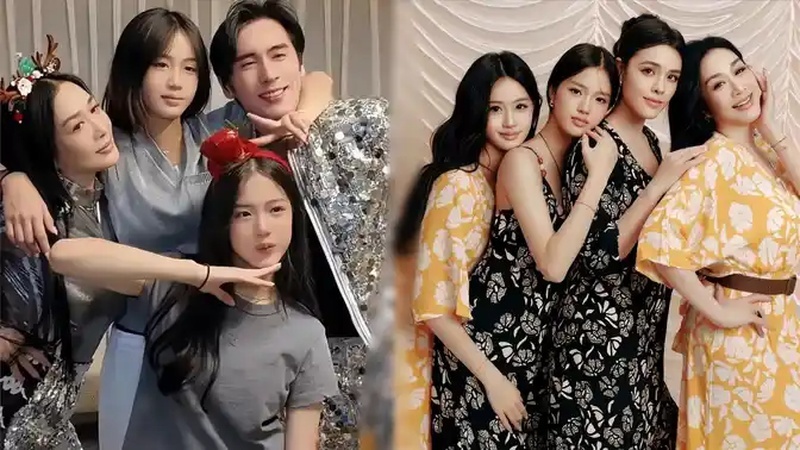 钟丽缇夫妇机场送女儿引热议,17岁张思捷素颜出镜像妈妈,张伦硕很上心
