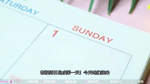 为什么周日是每周的第一天
