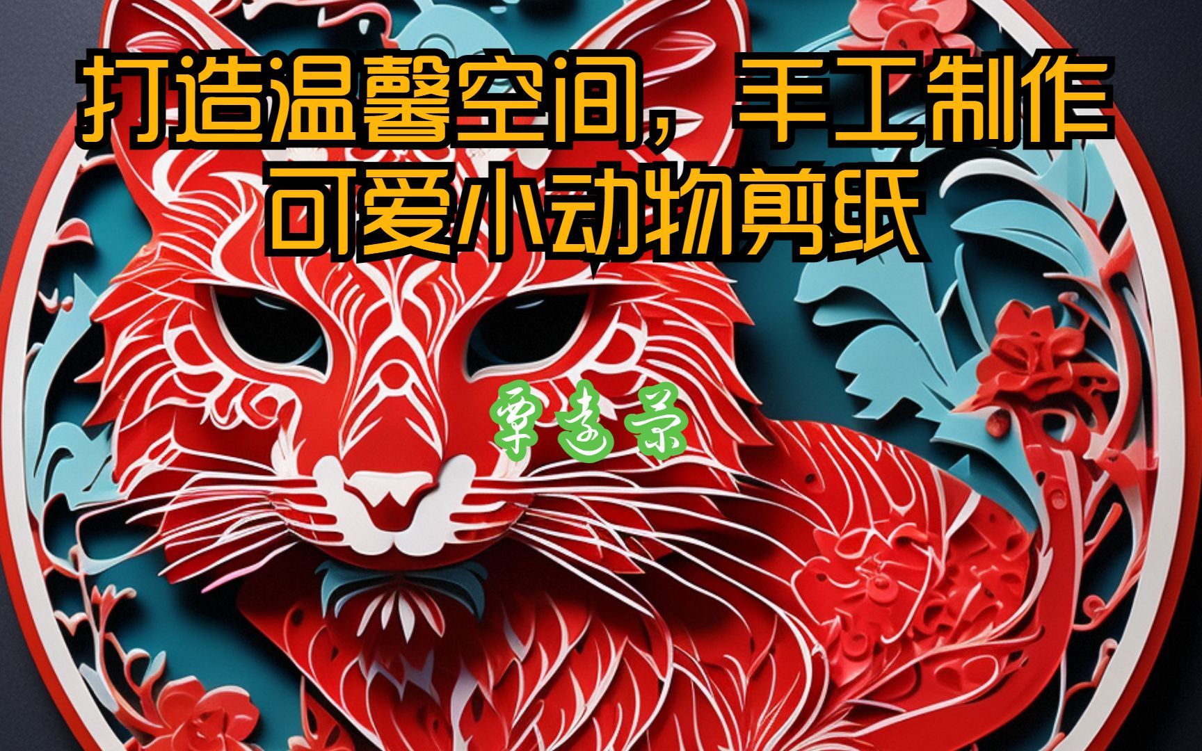 打造温馨空间,手工制作可爱小动物剪纸