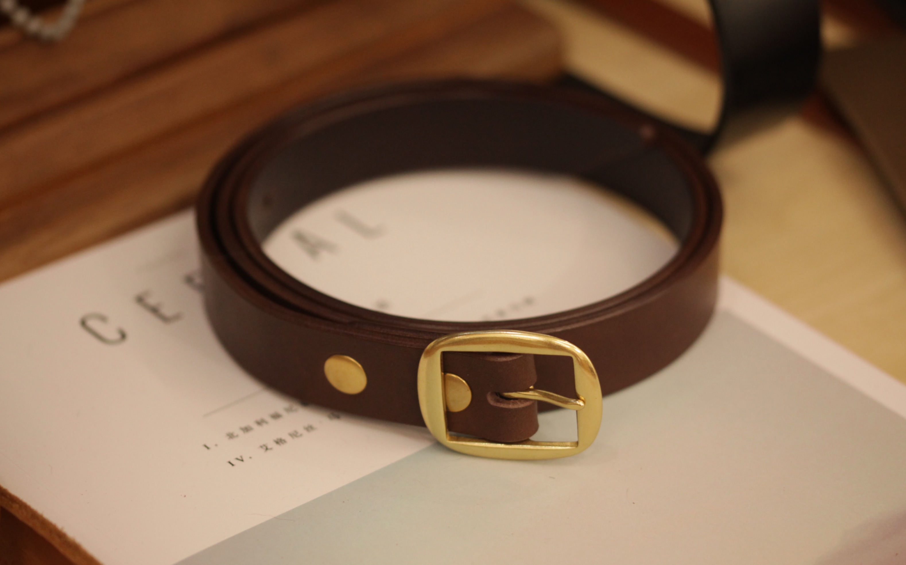 手工皮具/腰带简略制作过程