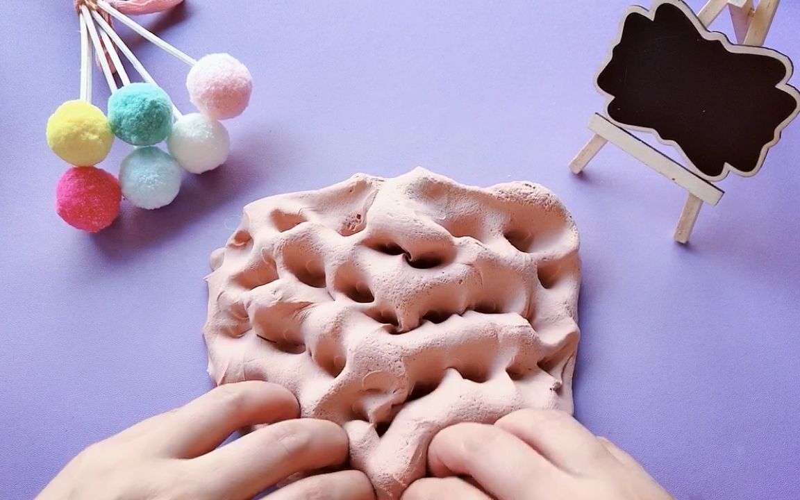 没有胶水也能做起泡胶?只需要黏土加这个就能轻松起泡,无硼砂