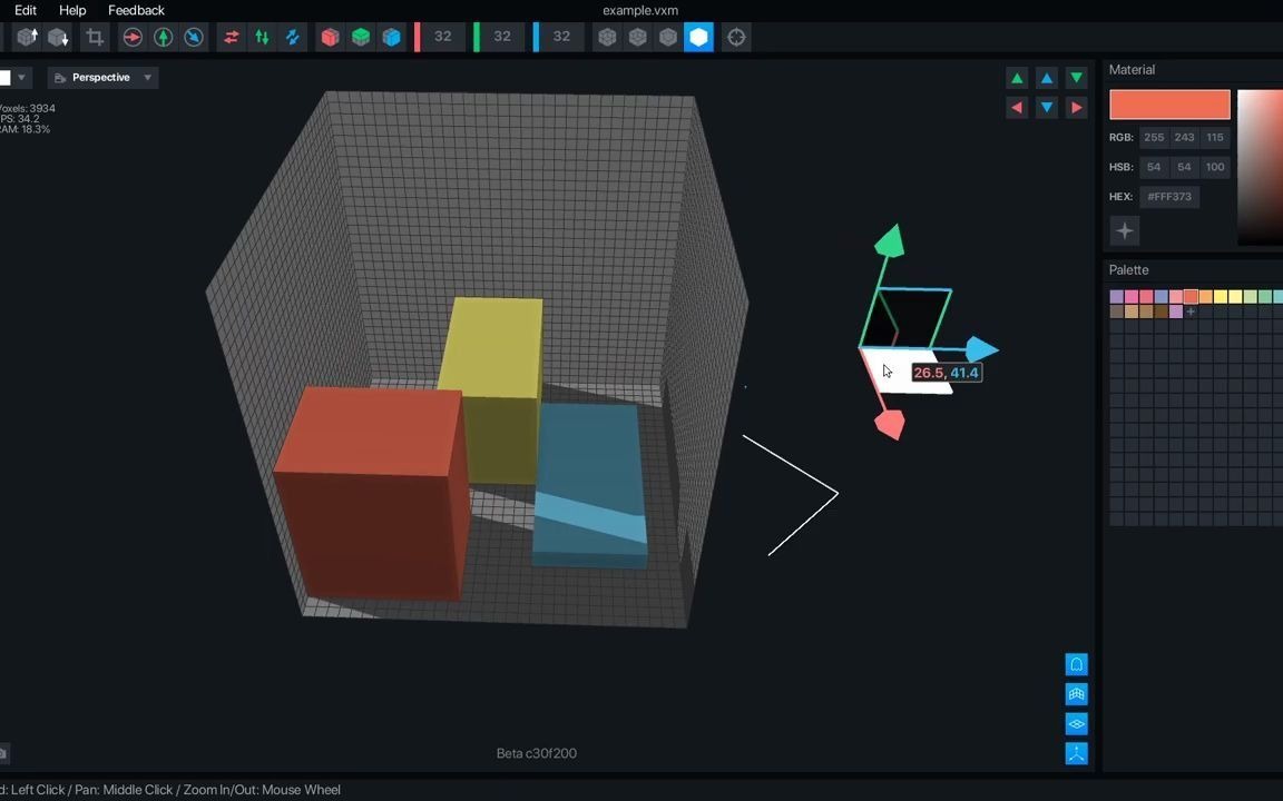 VoxEdit beta测试版教程【2】 -建模基础知识