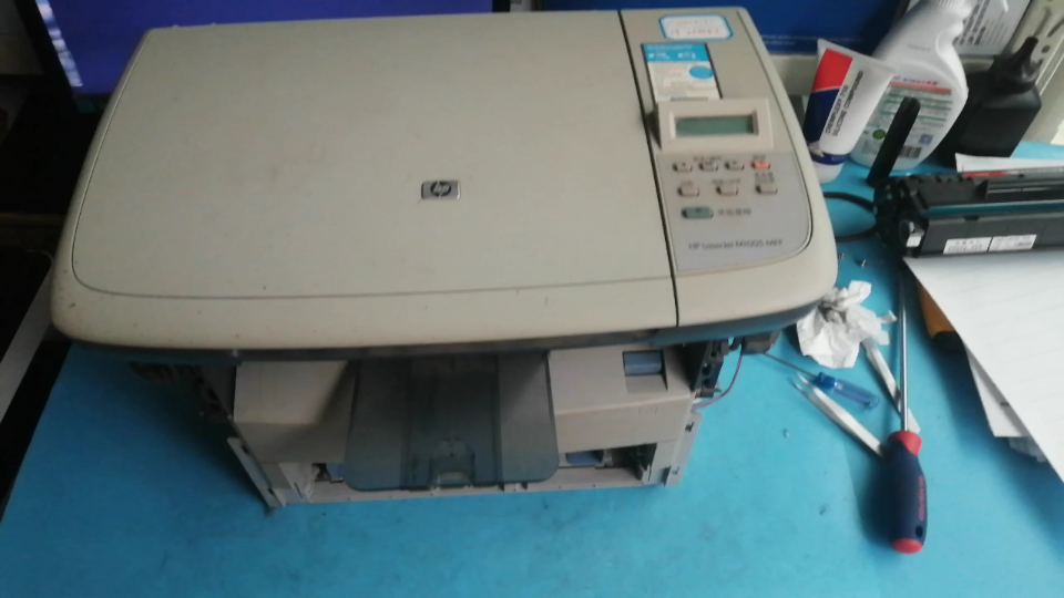 蜘蛛网造成的惠普hp1005不识别硒鼓