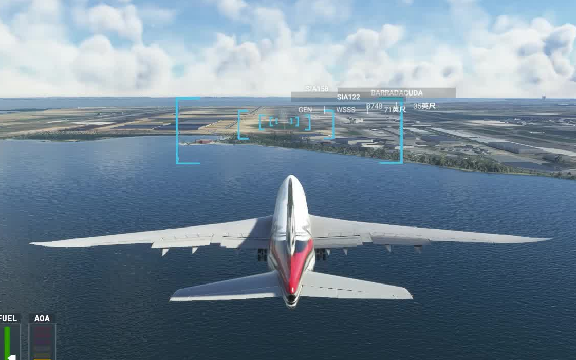 【MFS2020】微软模拟飞行2020 747降落新加坡