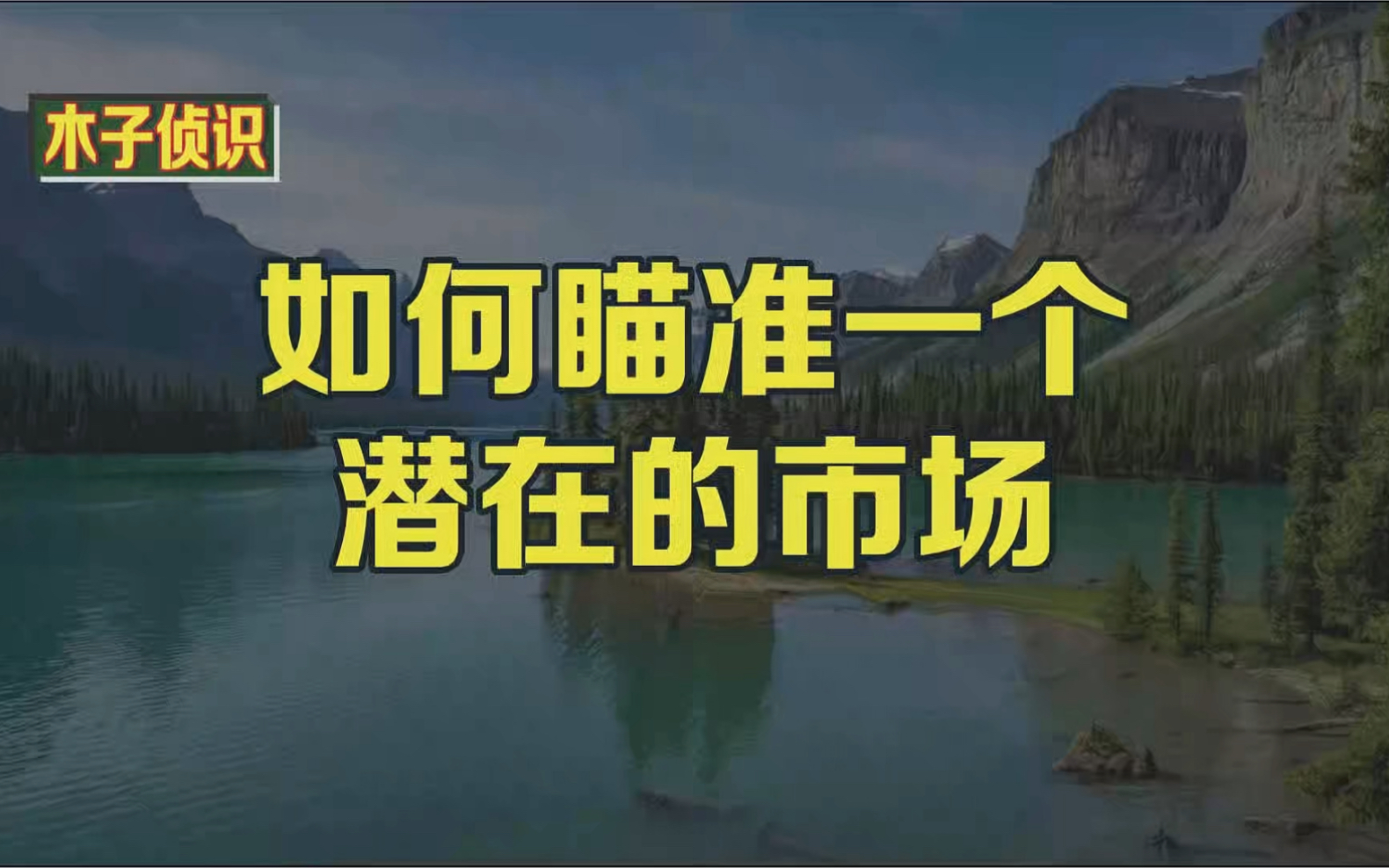 如何瞄准一个潜在的市场