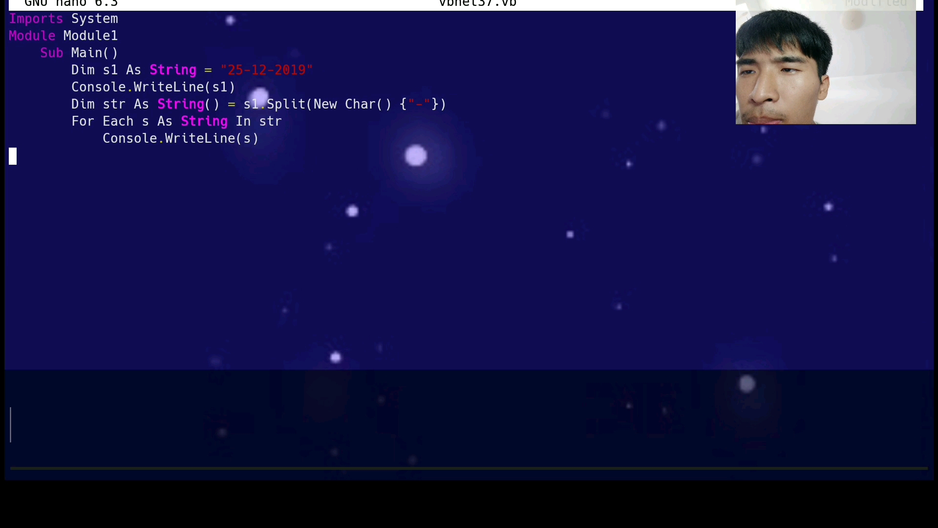 vb.net,Split()函数的功能是分裂字符串,通过循环遍历字符串。
