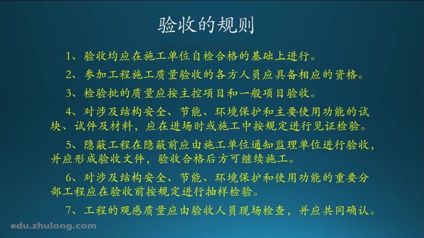 建筑工程质量验收施工规范解读-质量验收统一标准 第一讲