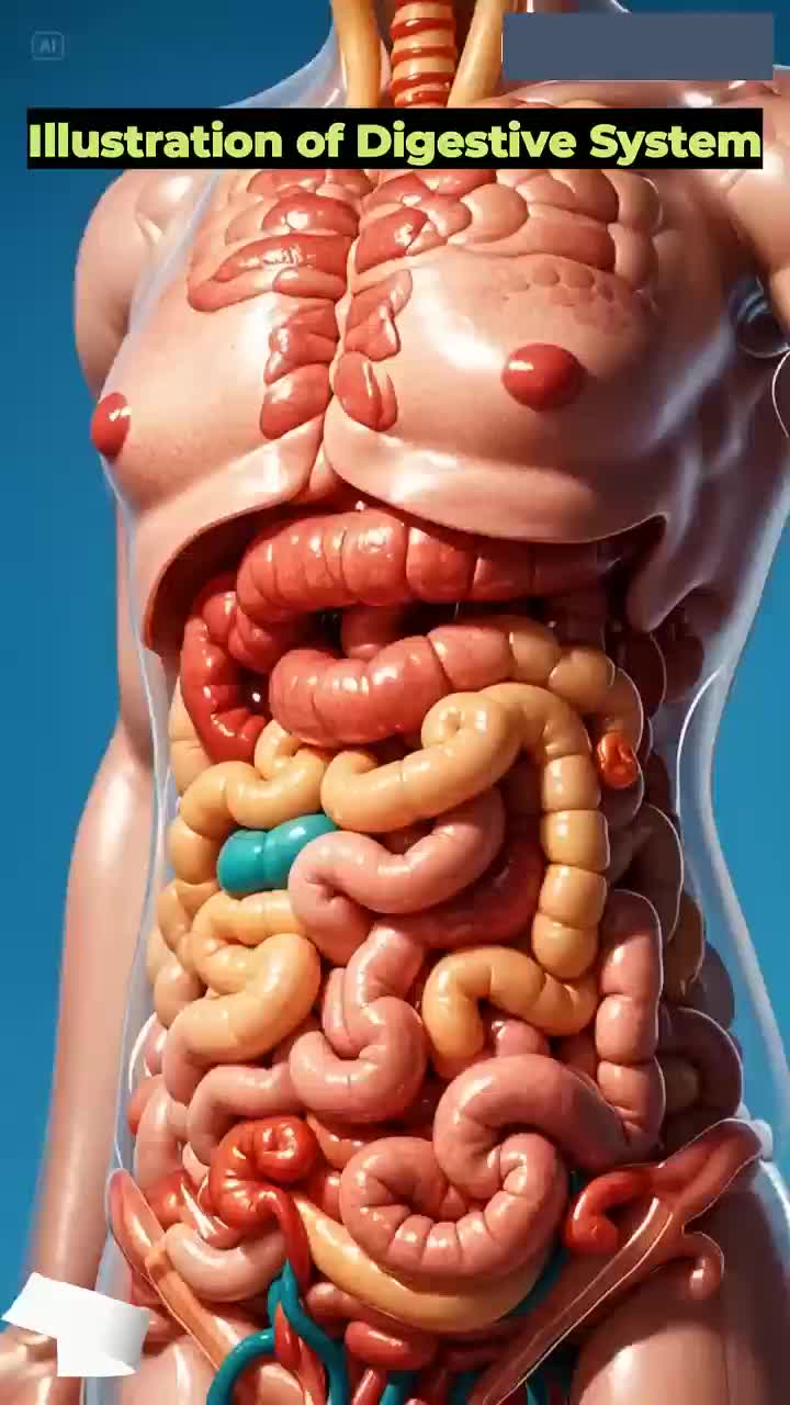 消化系统动画 | 肠道人工智能艺术 | 286 以前所未有的方式探索人体...