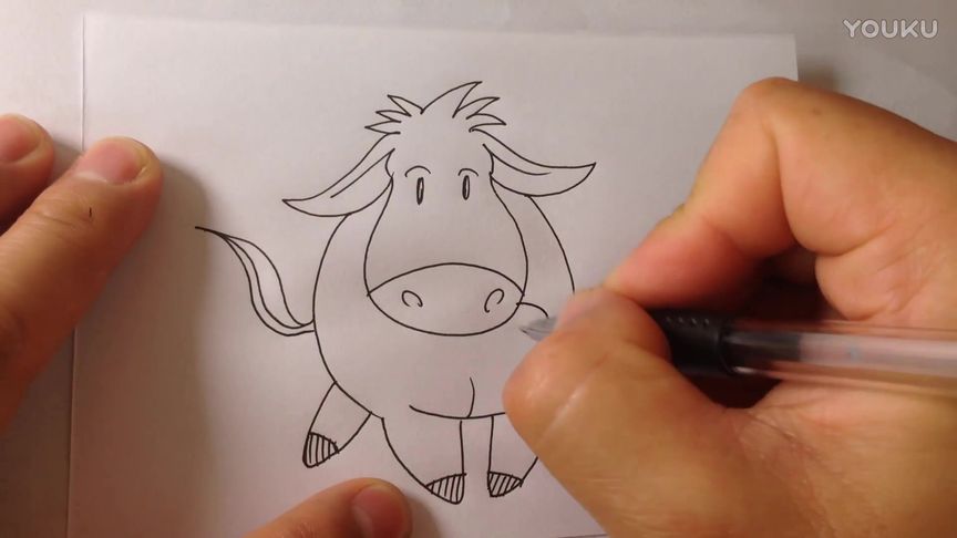 儿童简笔画大全教程动物篇,小毛驴的简单画法
