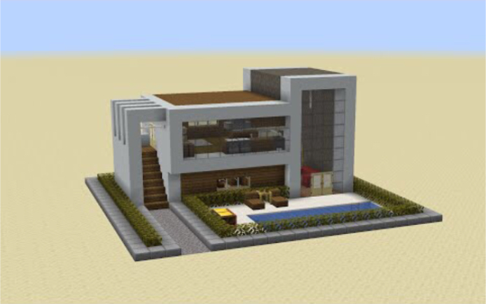 【AlphaWolfCreations】我的世界—现代别墅建筑教程