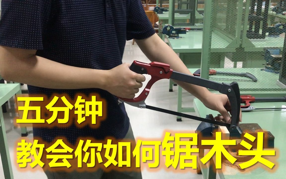 【阿苍君】帅小伙五分钟教会你如何手工锯木头