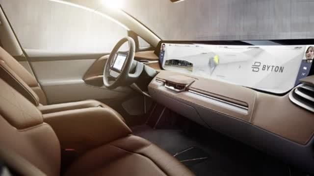 .b>电视!就连方向盘上也是显示屏!