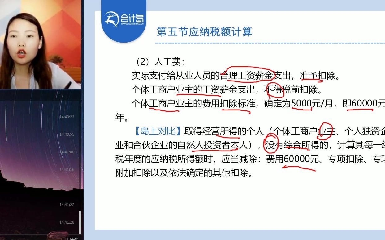 14 第五章 个人所得税(三)