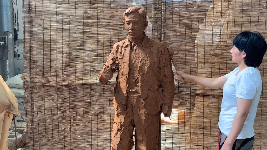 原来雕塑是这样制作的,过程太有艺术感了,网友:厉害了