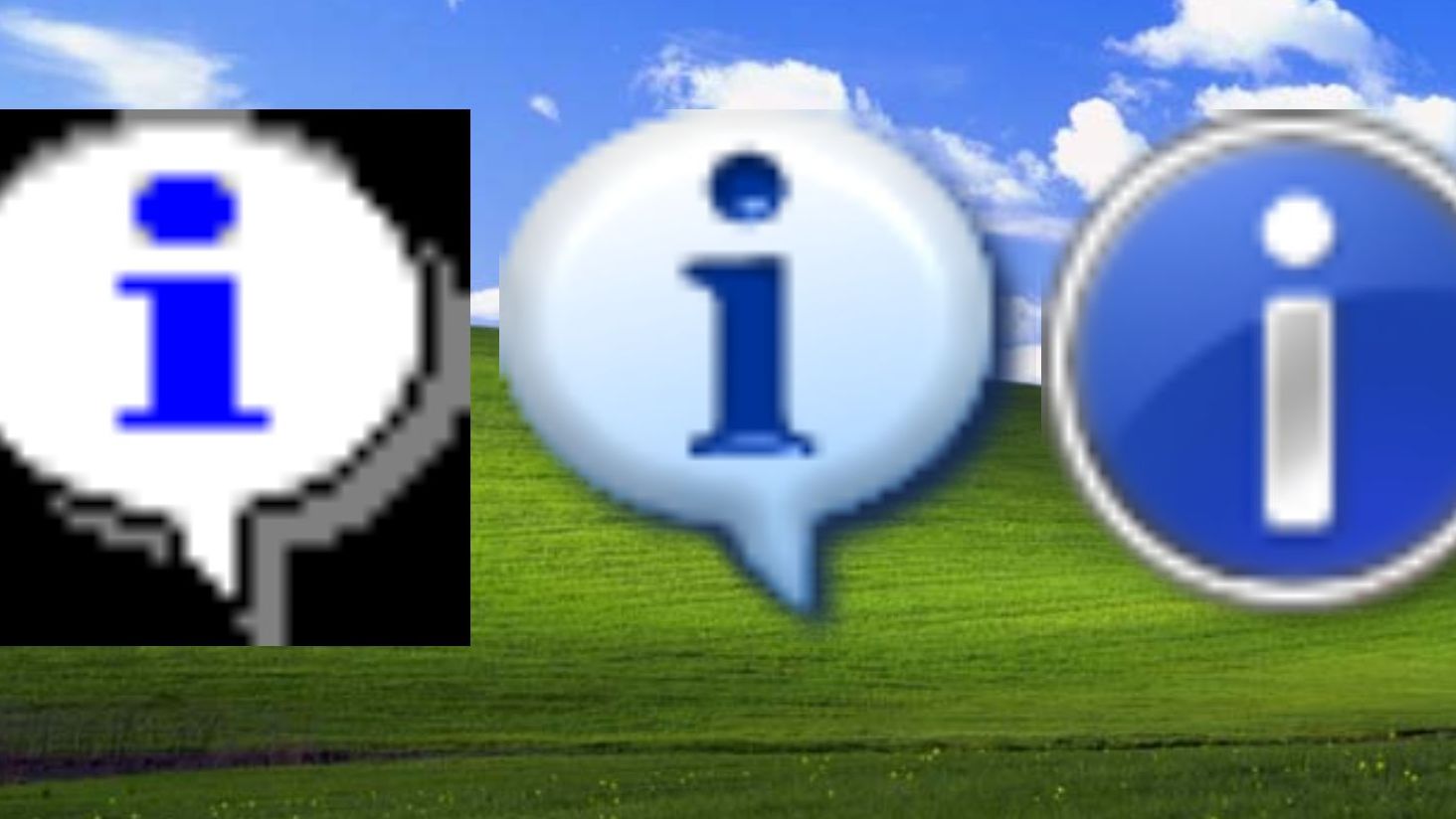 【进化史】历代Windows "信息"图标进化史 (#04)