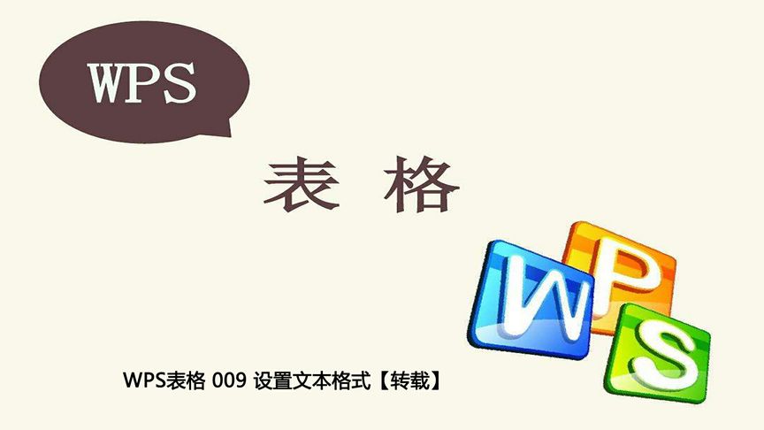 WPS表格 009 设置文本格式【转载】