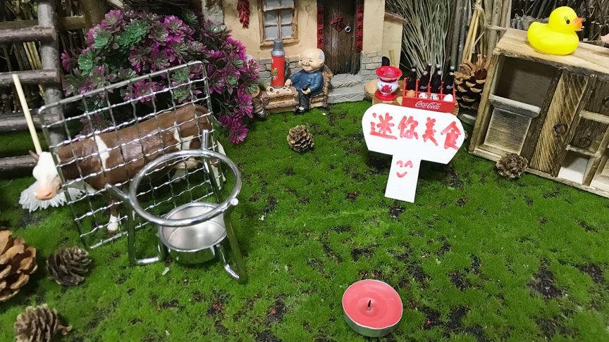 迷你食玩,在迷你厨房做了一份烧烤,这种做法你一定没试过,创意