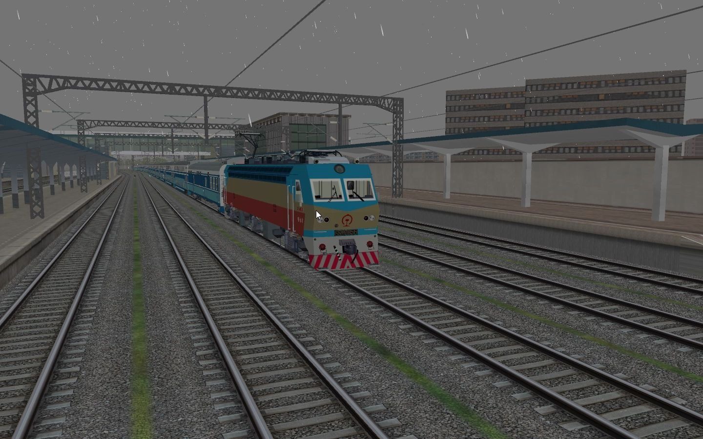 【实况模拟火车】西局西段/SS7D-0056.T56次-宝鸡-北京西