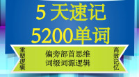 5天速记5200英语单词的词缀词源逻辑:object