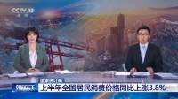 国家统计局 上半年全国居民消费价格同比上涨3.8%