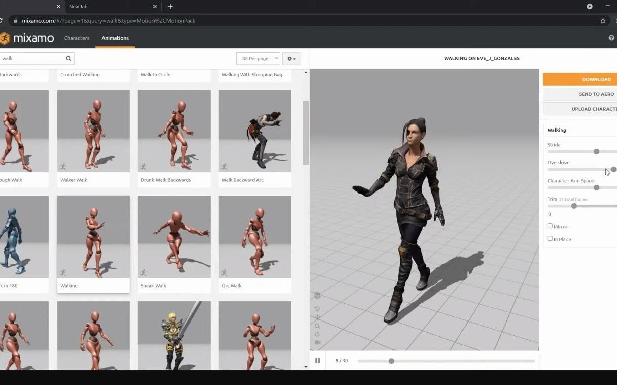 如何使用时间轴在 Unity 中导入 Mixamo 角色动画(第1部分)