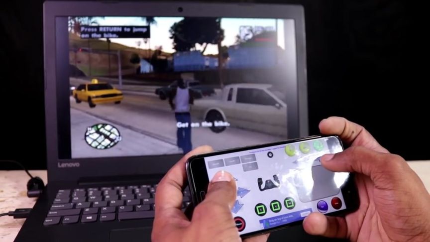 把智能手机设置成电脑游戏手柄教程