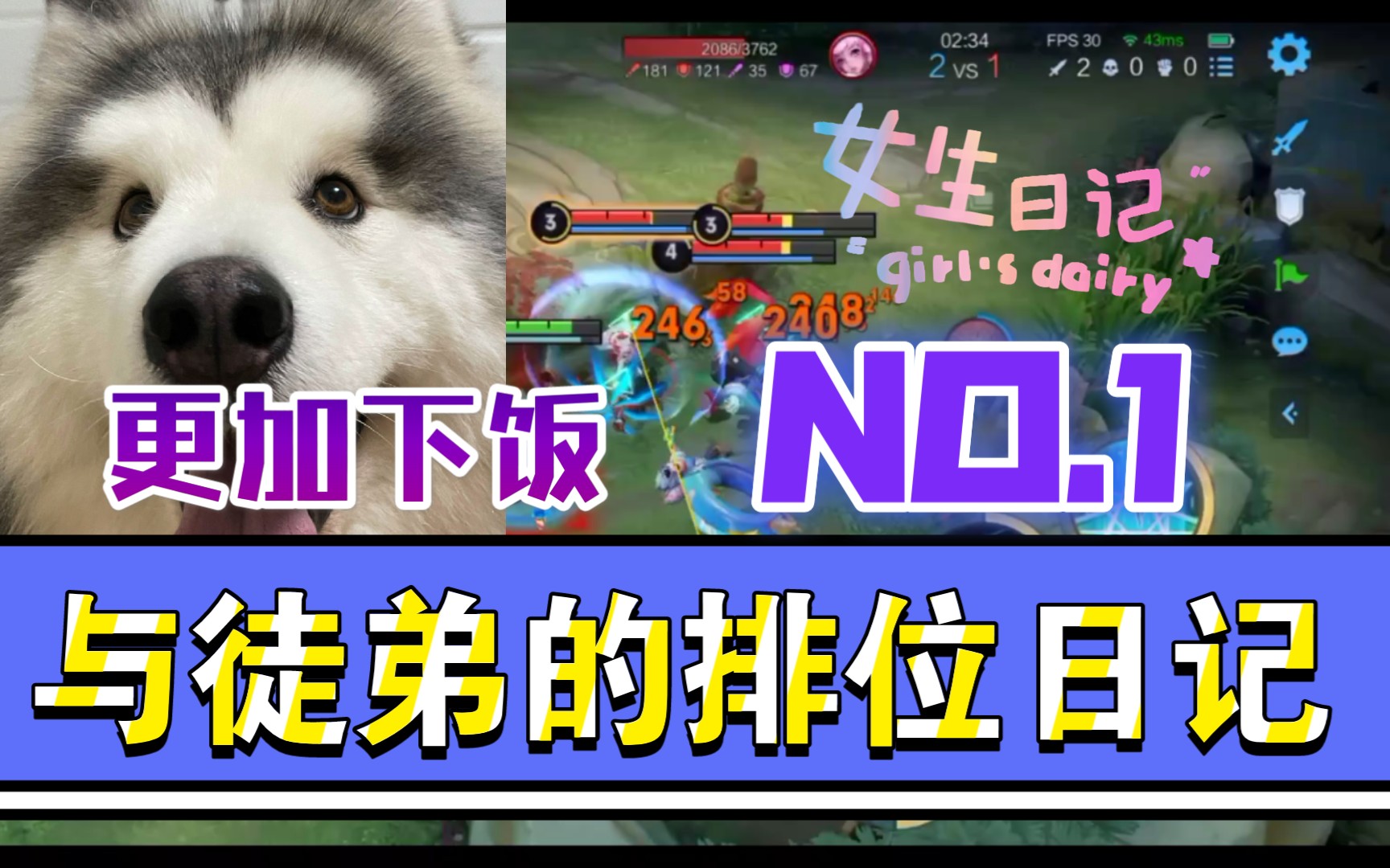 〖王者荣耀〗与徒弟弟的排位日记(一)