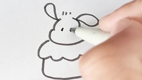 画可爱的小狗哦!