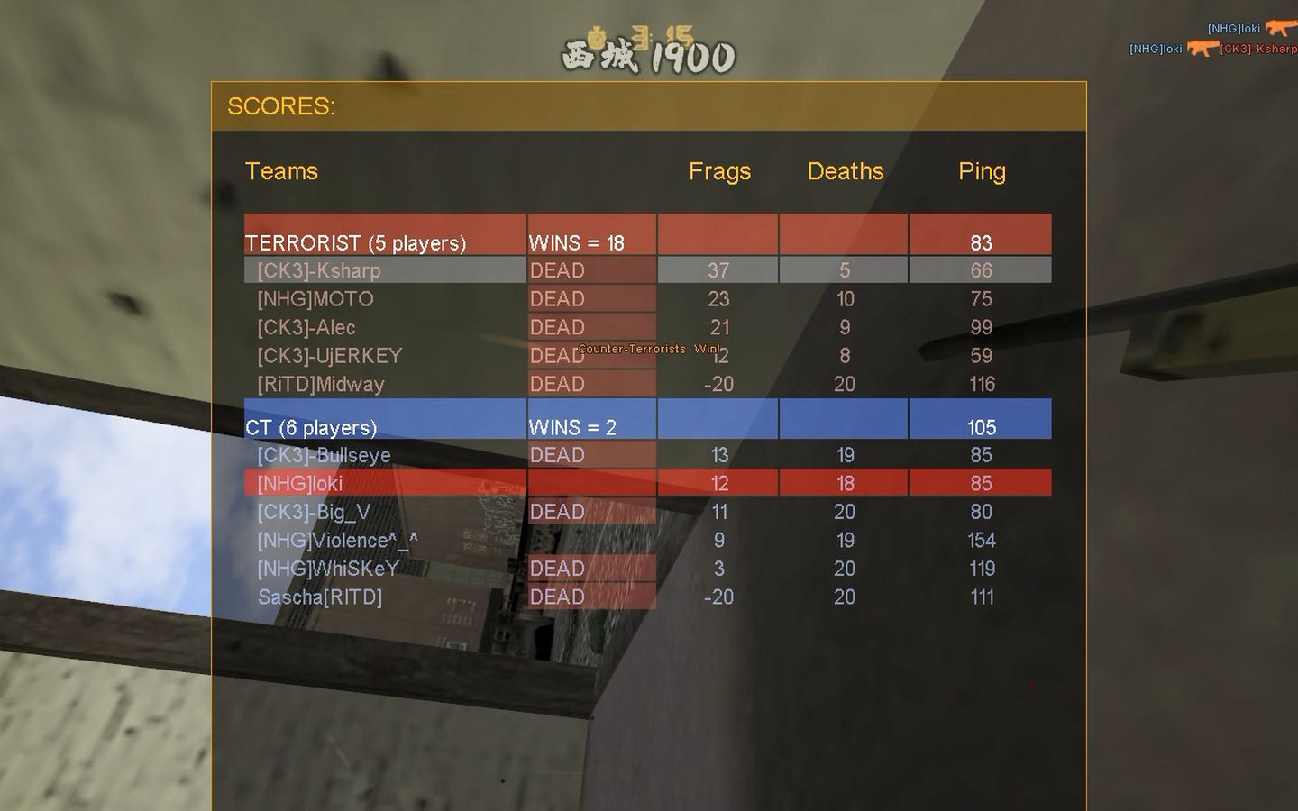 【CS1.0】现存最早的CS录像之一!世界范围内真正的狙击启蒙 Ksharp ...
