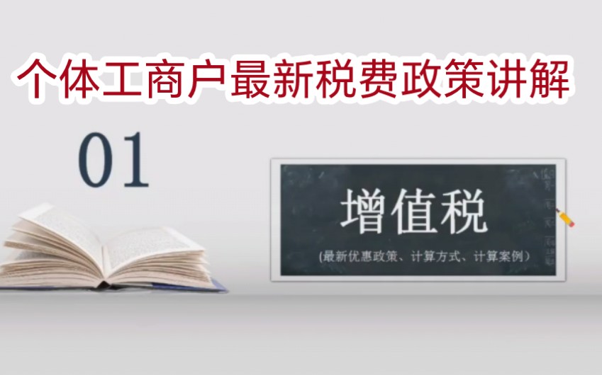 个体工商户最新税费政策讲解——案例解析