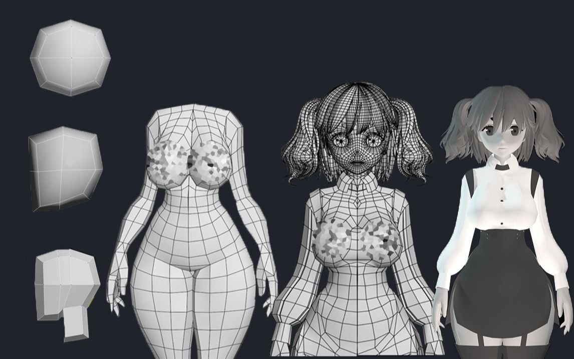 3DMAX人物建模,怎么学习人体布线结构,从零开始制作