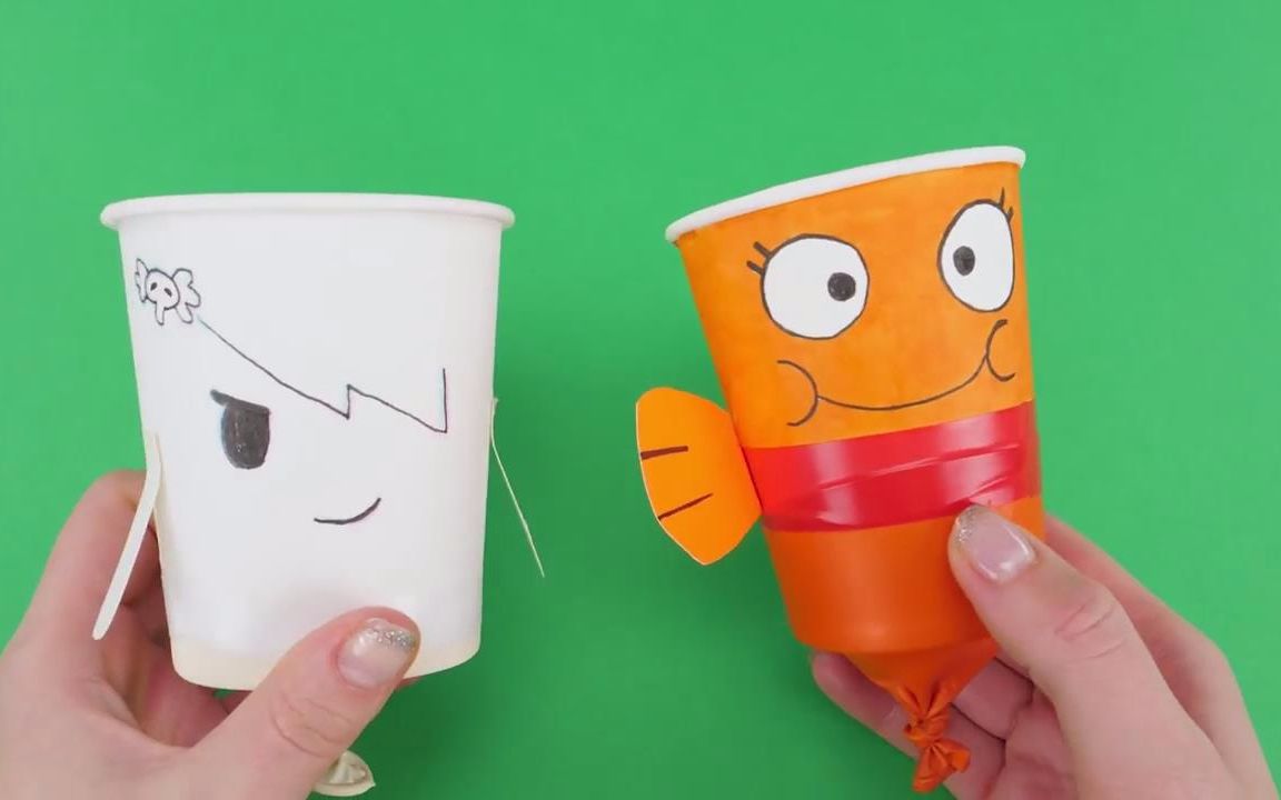 亲子手工教学,看看如何用纸杯做玩具,简单又好玩!