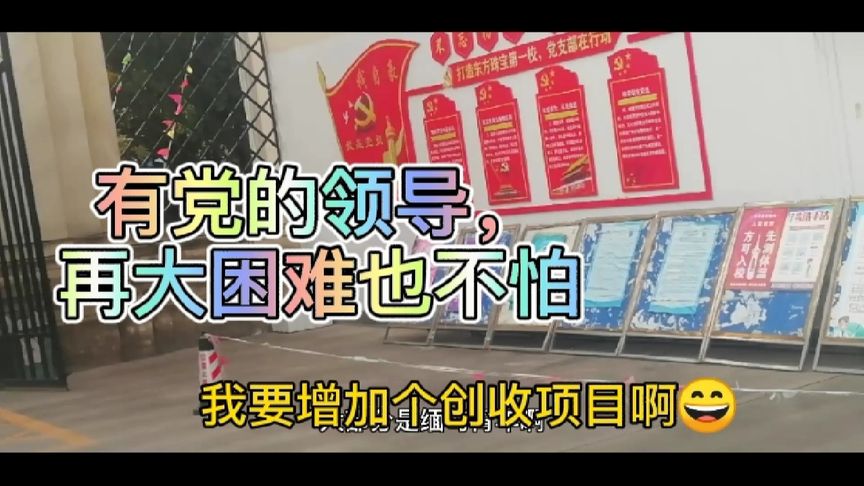 有党的领导,再大困难也不怕。我要增加个创收项目ߘ